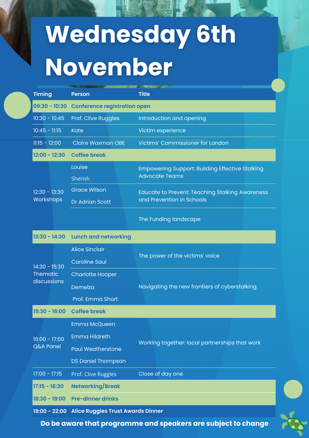 Our 2024 conference | Alice Ruggles Trust